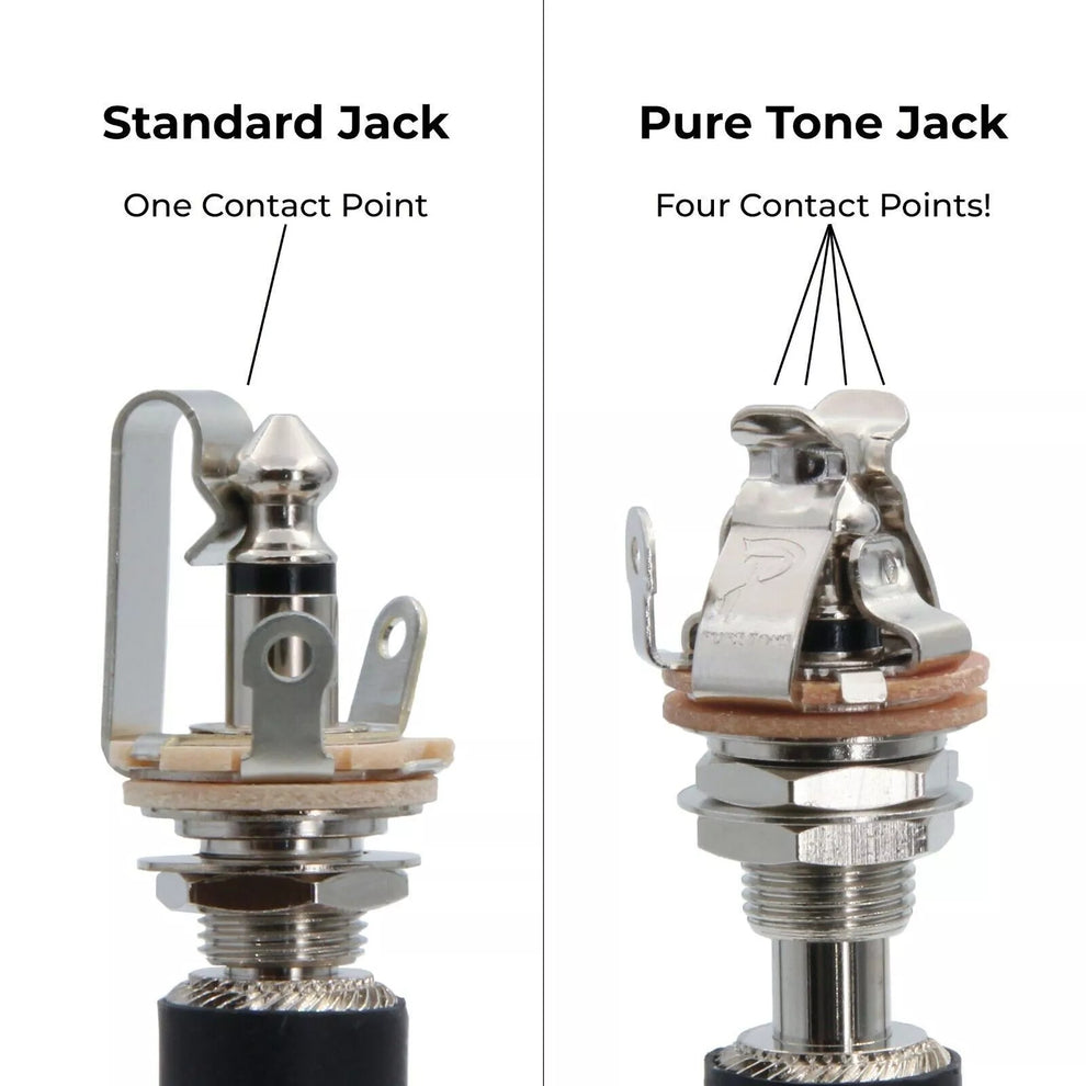 Pure Tone Mono Multi-Contact 1/4 inch Nickel Output Jack - with ADDED ...