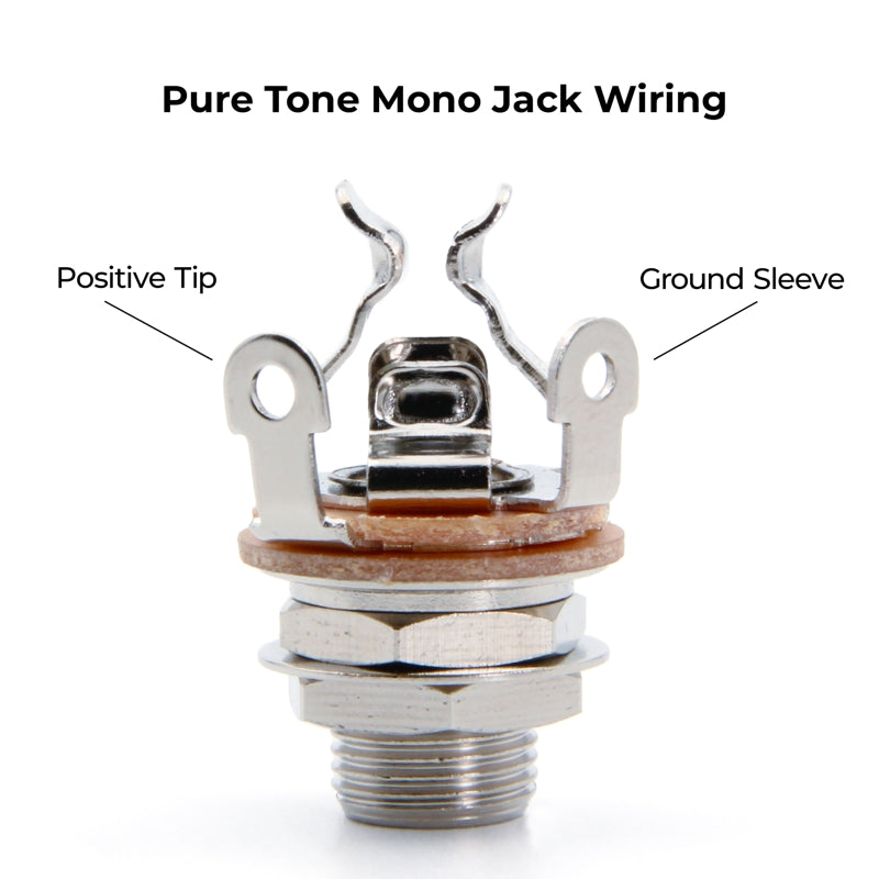 Pure Tone Mono Multi-Contact 1/4 inch Nickel Output Jack - with ADDED ...